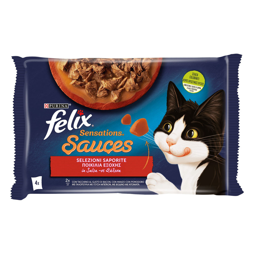 Purina Felix Sensations Sauces Multipack 4x85g - PURINA FELIX - Pet4u